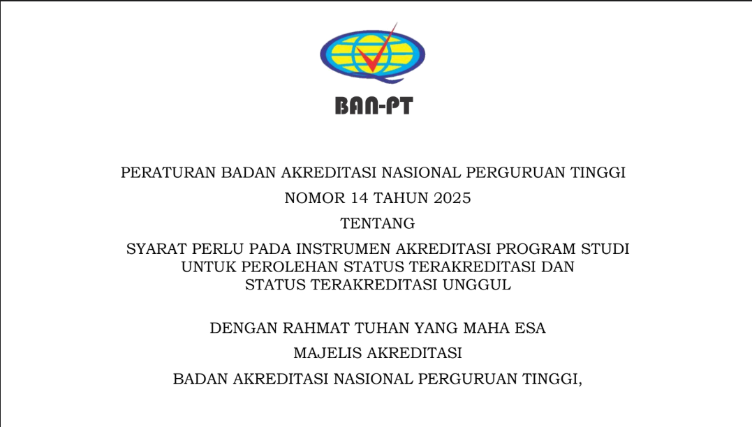 BAN-PT Terbitkan Matriks Instrumen Akreditasi 6 Kriteria: Panduan Baru ...